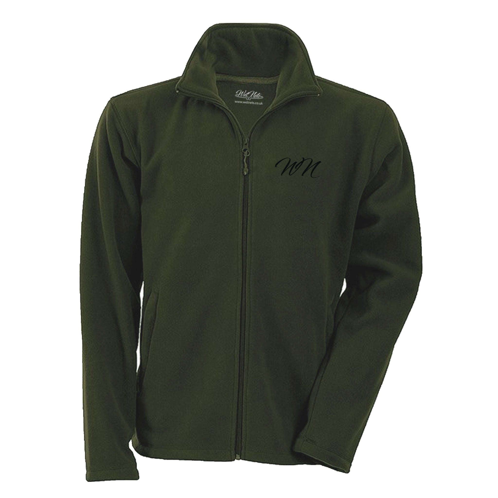 Olive Green Fleece Jacket | Wet Nets Clothing
